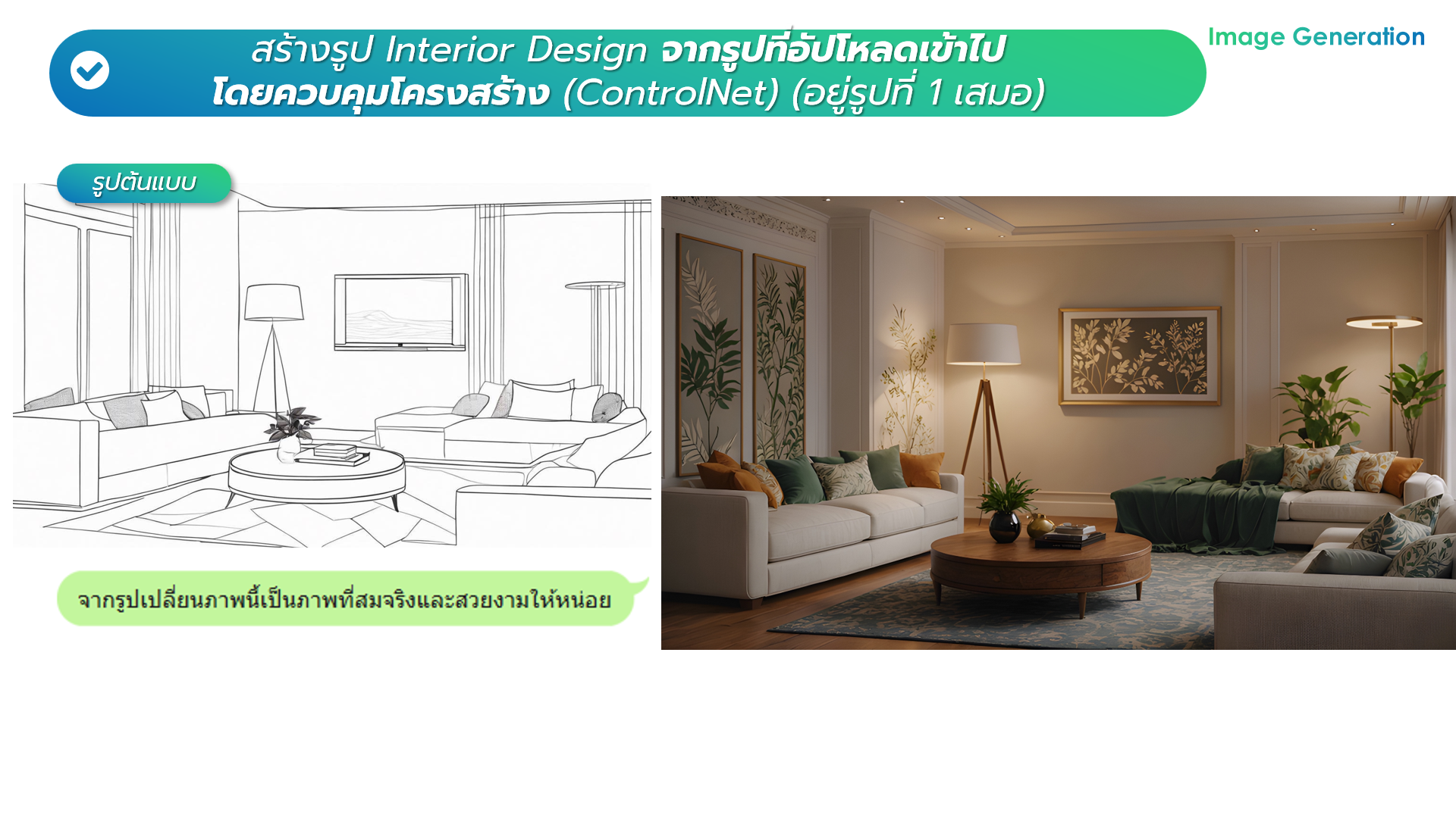 สร้างรูปโดยอ้างอิงโครงสร้างของรูปต้นแบบ (Control Net) - Alisa - AI วาด ...